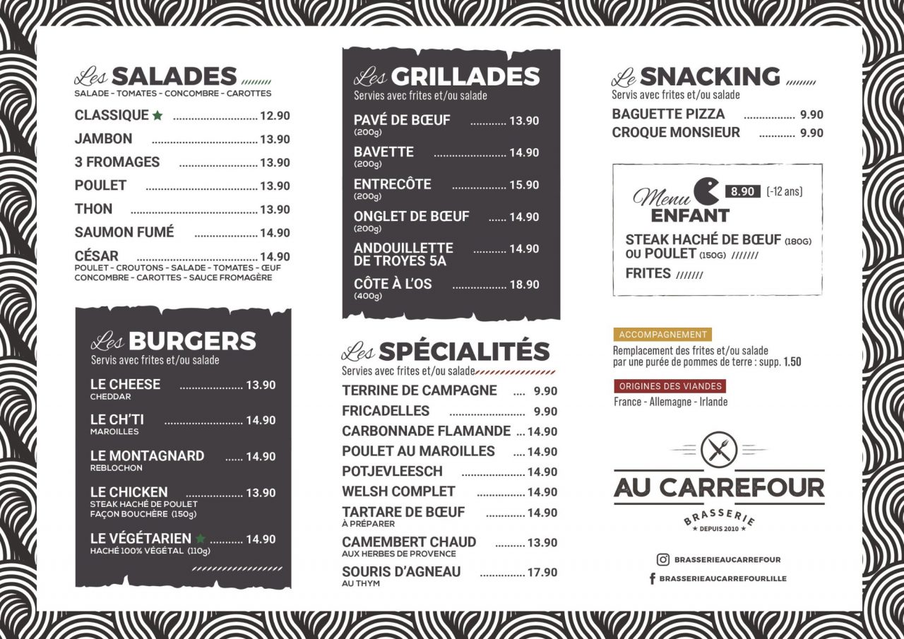 Bar Brasserie Restaurant Au Carrefour à Lille